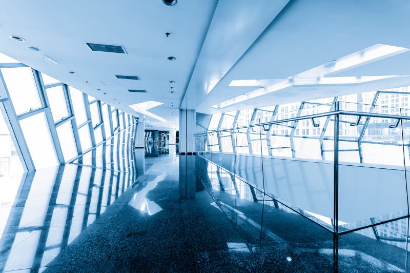 Commercial Building aisle stock image. Image of floor - 35096747