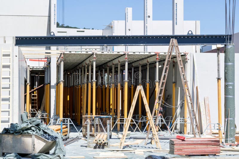 Building Under Construction Stock Image - Image of build, commercial ...