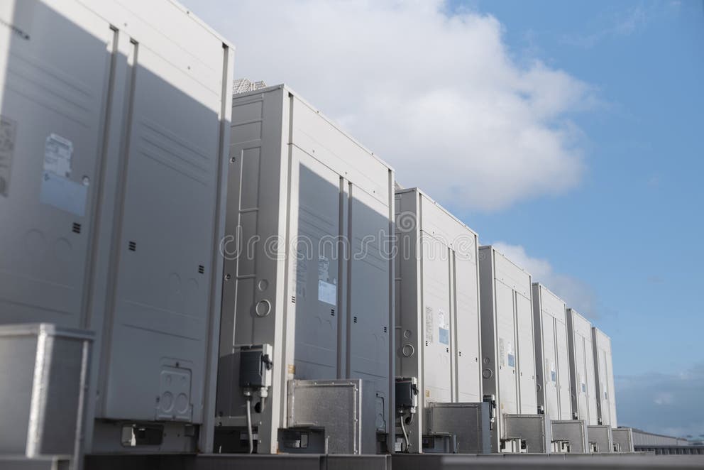 Commercial Building HVAC System Stock Image - Image of mechanical ...