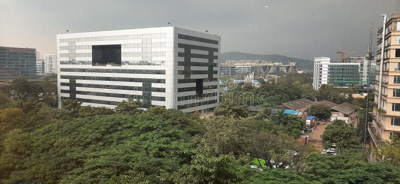 Commercial Building in Mumbai India Stock Photo - Image of complex ...