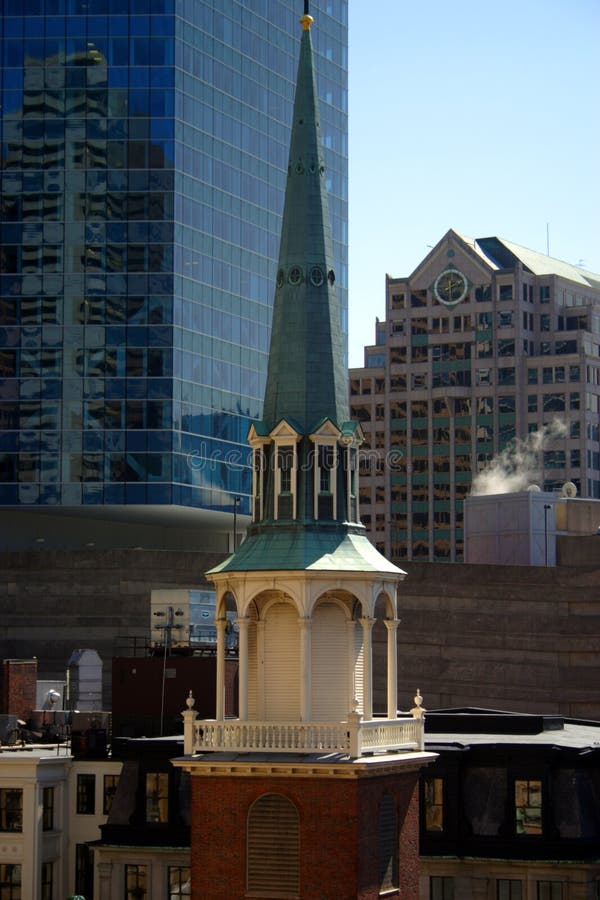 Commercial Building and Skyline at Boston City Center Stock Image ...