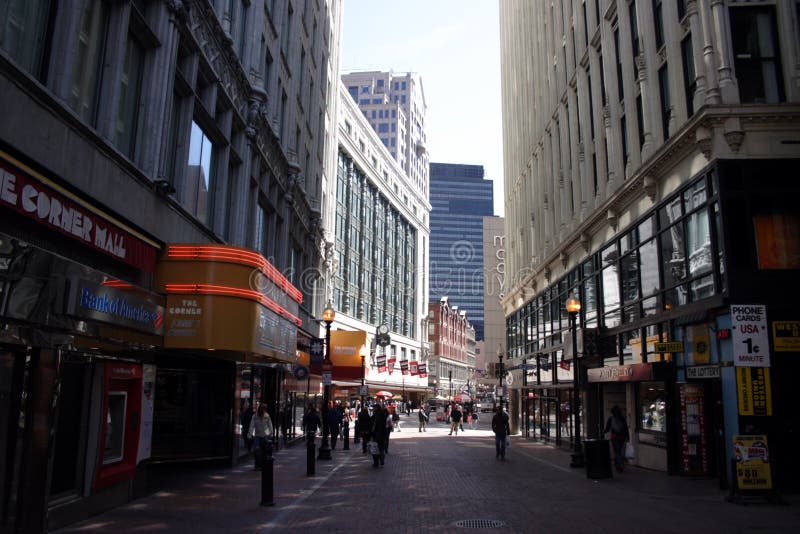 Commercial Building and Skyline at Boston City Center Editorial Image ...
