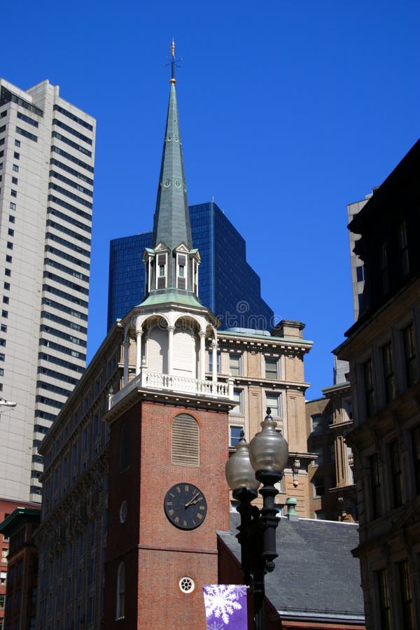 Commercial Building and Skyline at Boston City Center Stock Photo ...