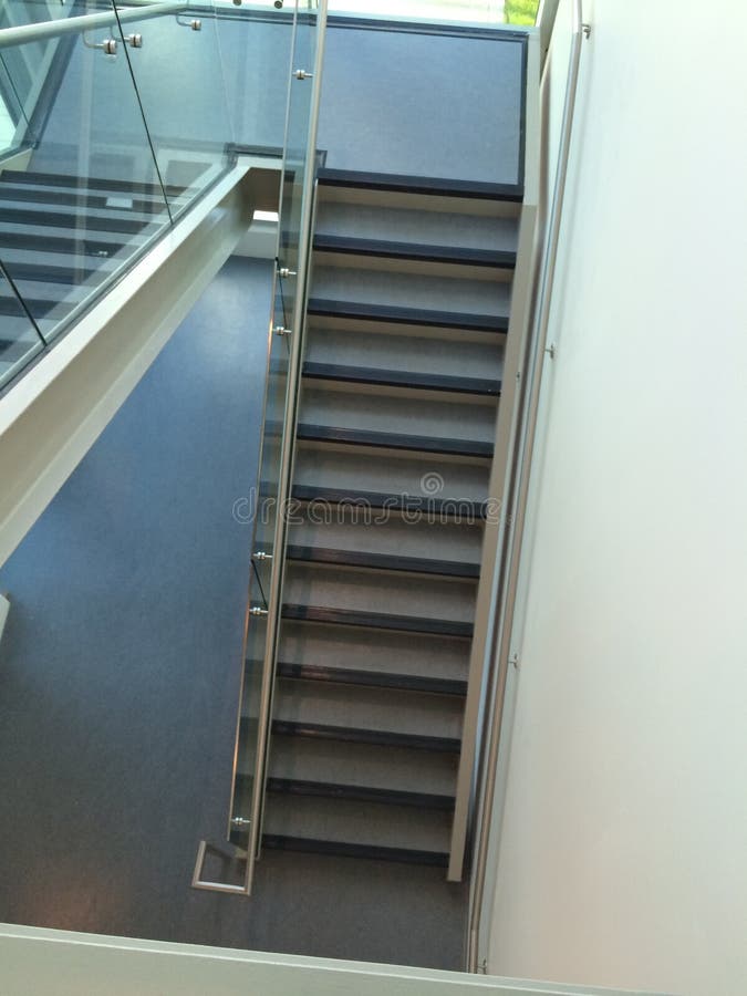 Commercial Building Staircase Stock Image - Image of building ...