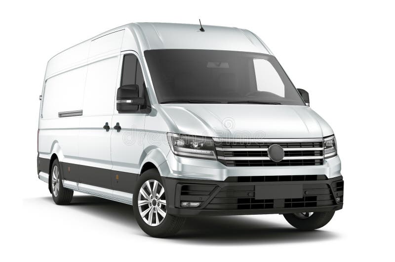 White cargo van stock image. Image of commercial, cargo - 26017725