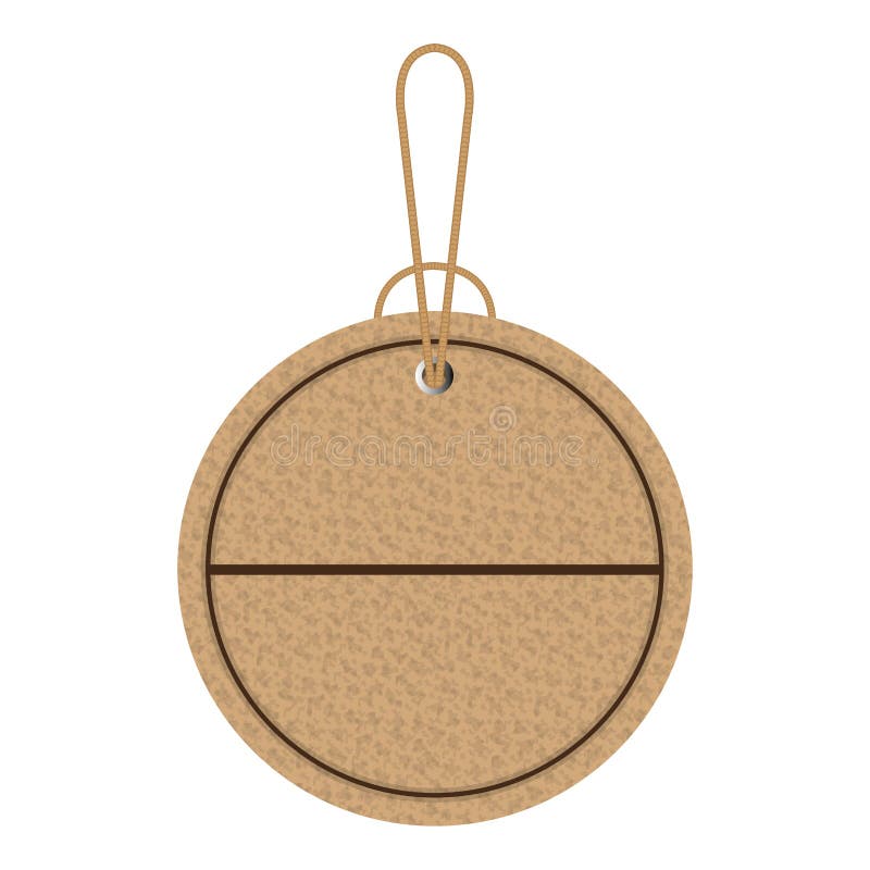 Commercial Carton Board Tag Stock Vector - Illustration of template ...