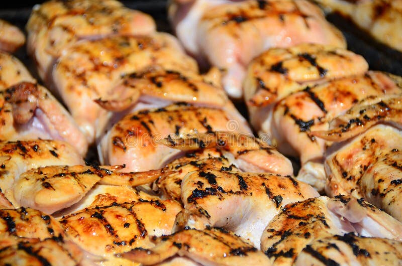 Commercial chicken BBQ stock image. Image of food, tasty - 42376567