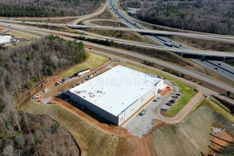 Commercial construction stock photo. Image of construction - 136196810