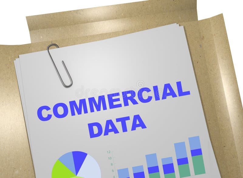 Commercial Data - Business Concept Stock Illustration - Illustration of ...