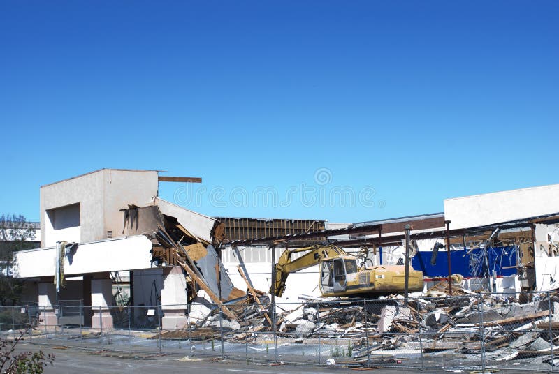 Commercial Demolition stock image. Image of estate, center - 2672519