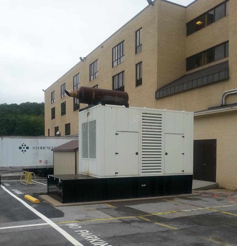 Commercial Diesel Generator Editorial Image - Image of hospital ...