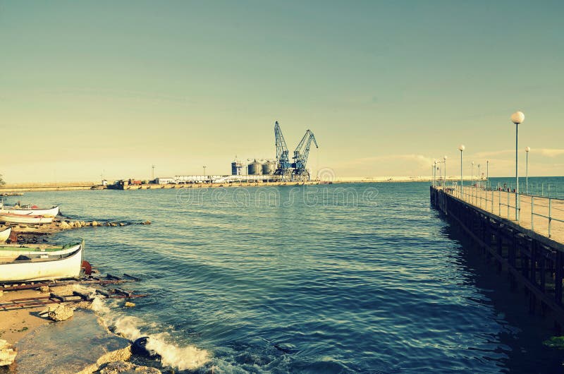 Commercial docks stock image. Image of equipment, harbour - 53254219