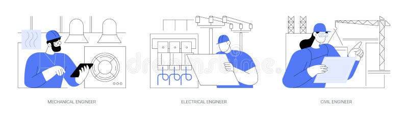 Commercial Engineering Abstract Concept Vector Illustrations. Stock ...