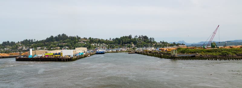 Commercial Harbor in Astoria Oregon Stock Photo - Image of environment ...