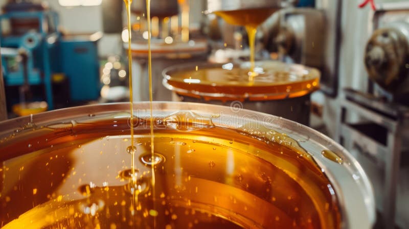 Commercial Honey Extraction Setup Stock Illustration - Illustration of ...