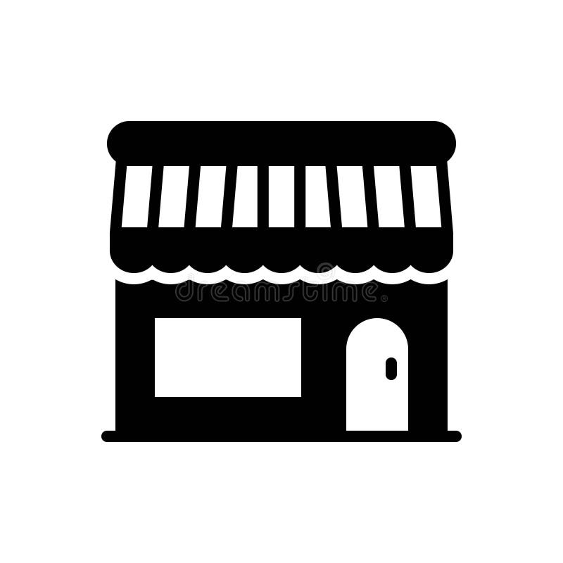 Black Solid Icon for Commercial, Business and Store Stock Vector ...