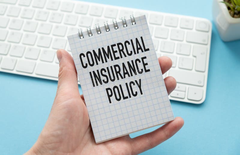 Commercial Insurance Policy Text Label Contract Document Planning ...