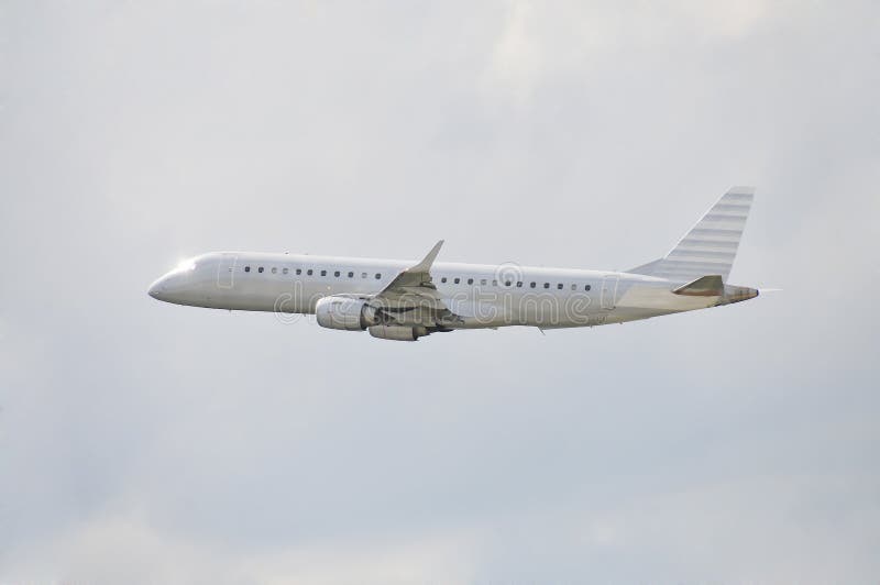 Commercial Jet Airplane stock image. Image of industry - 96000297