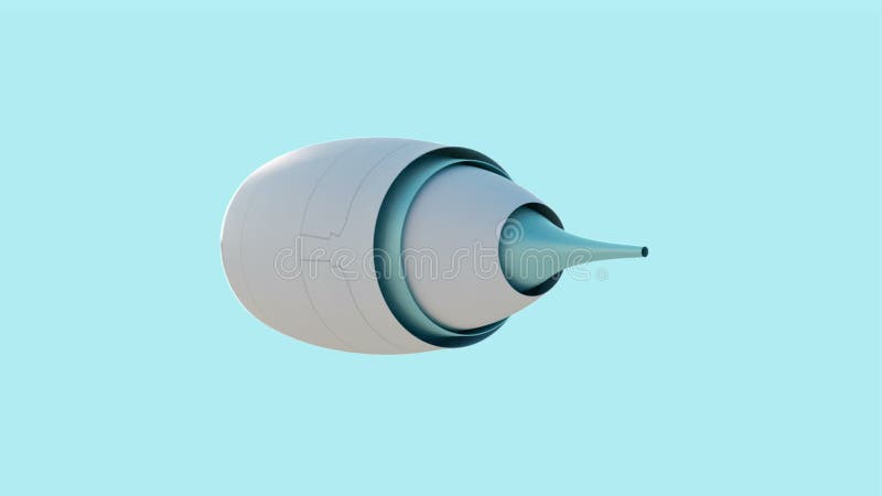Commercial Jet Engine Animation Cross Section View Stock Footage ...