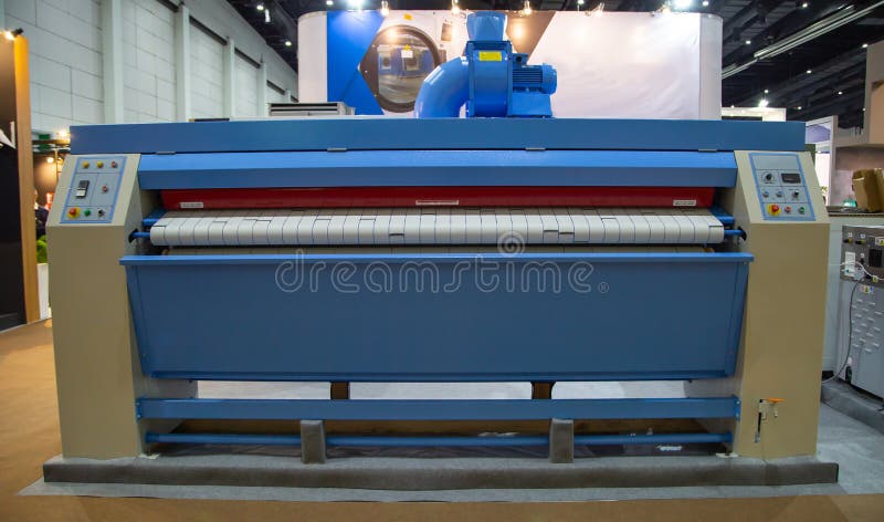 Commercial Laundry Industry Stock Photo - Image of device, fabric ...