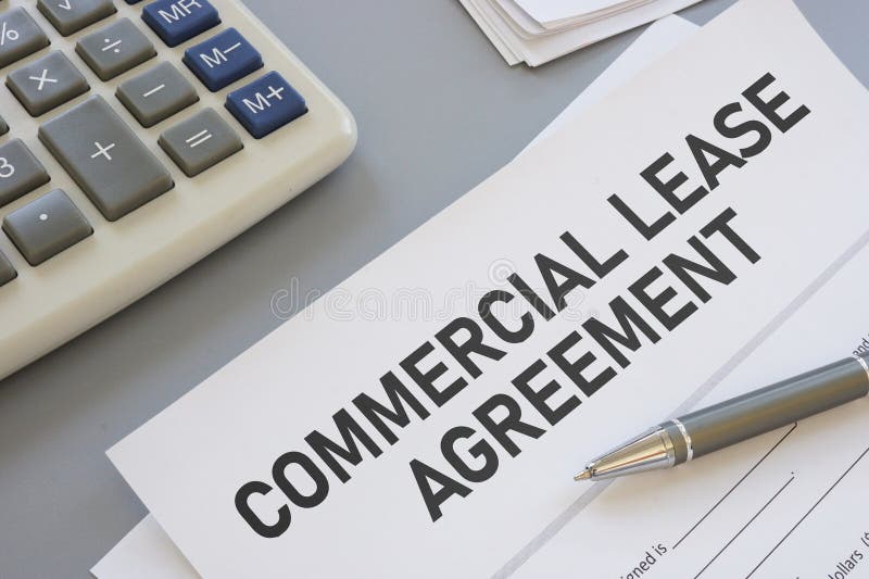 Commercial Lease Agreement Shown Business Concept Stock Photos - Free ...