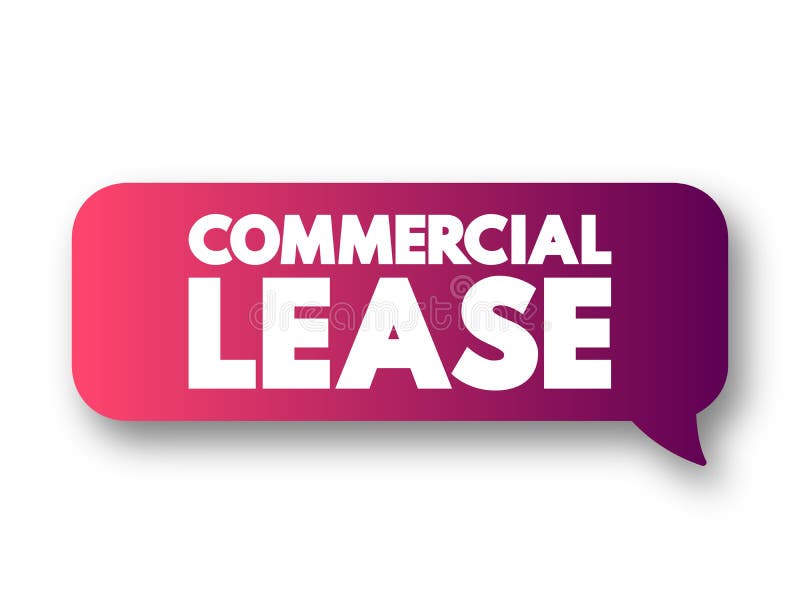 Commercial Lease Text Message Bubble, Concept Background Stock ...