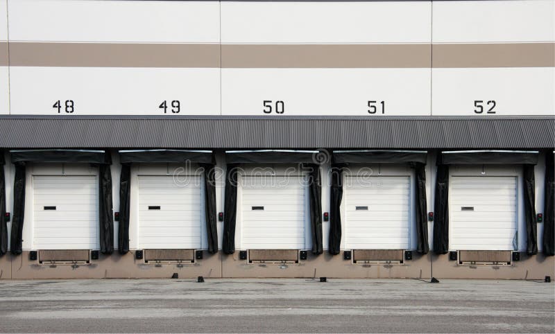 Commercial Loading Dock stock photo. Image of receiving - 4670744