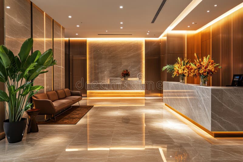 Tech-enhanced Lobby, the Commercial Lobby Design Includes Advanced ...