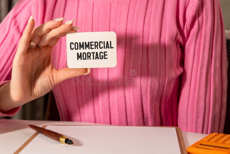 Commercial Mortgage-Backed Securities CMBS is Shown Using a Text. Stock ...