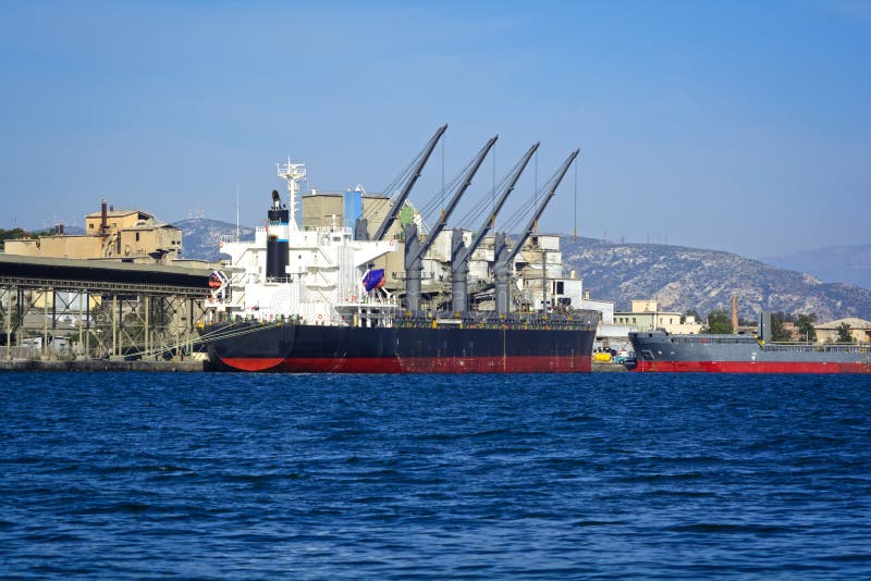 Commercial Port. Barcelona. Stock Photo - Image of delivery, customs ...