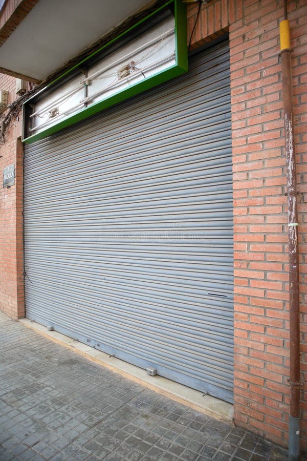 Commercial Premises or Store Permanently Closed with the Light Off and ...