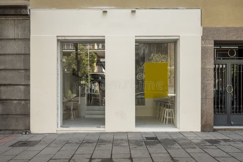 Commercial Premises at Street Level with Light Painted Walls and Large ...