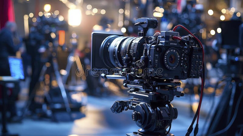 Commercial Ptz Camera Capturing Live Events in a Modern Studio ...