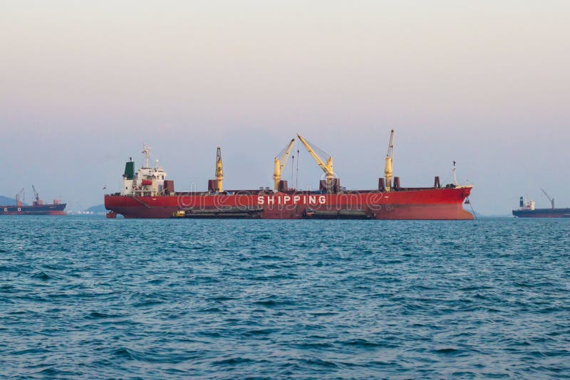 Commercial ship stock image. Image of huge, equipment - 69094833