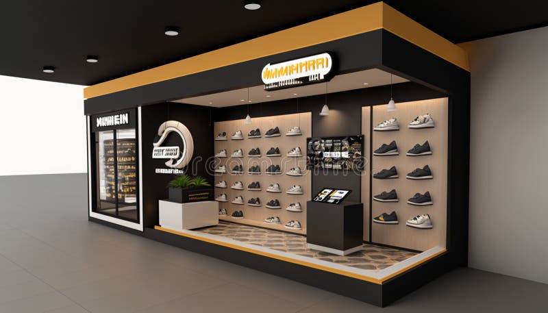Commercial Shop Interior Design Ai Generative Stock Illustration ...