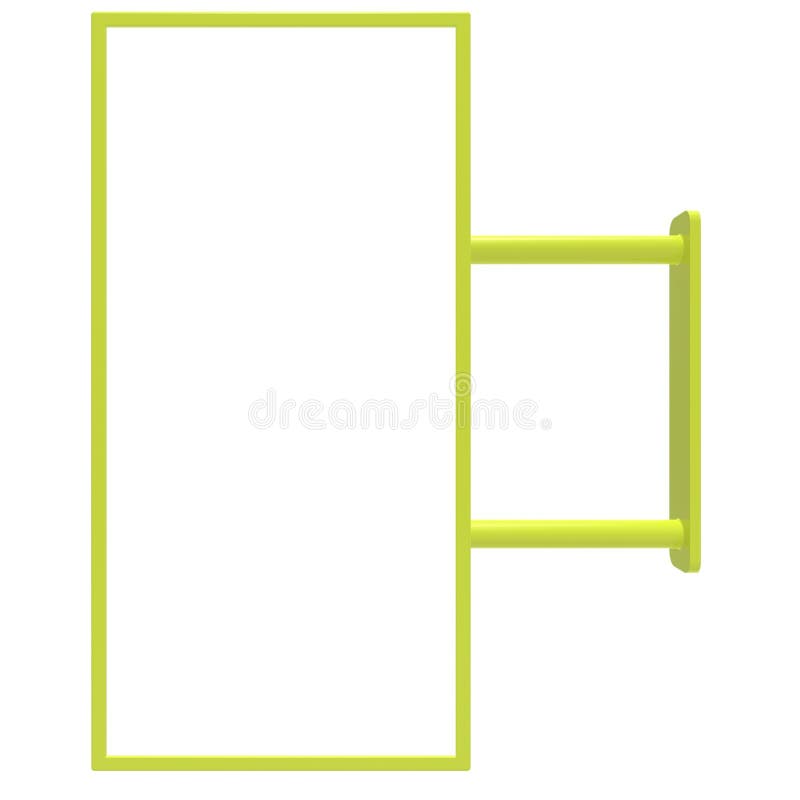 Commercial Signs in Computer-generated Rendered Setting Stock ...