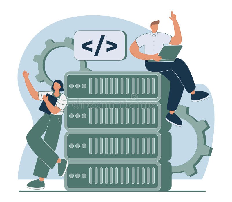 Commercial Software Abstract Concept Vector Illustration. Mobile ...