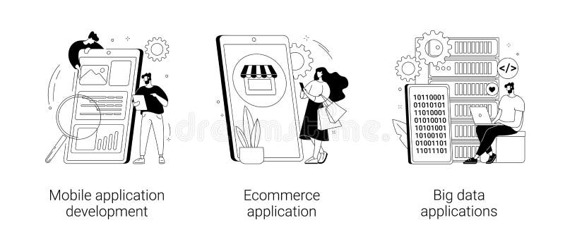 Commercial Software Abstract Concept Vector Illustrations. Stock Vector ...