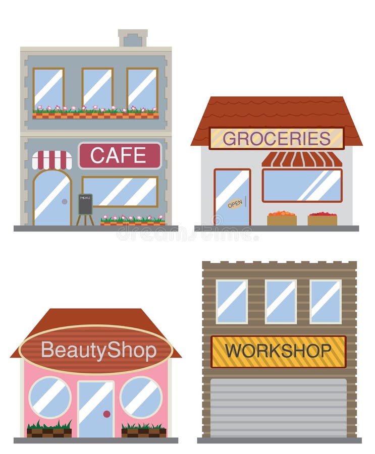 Commercial structure stock vector. Illustration of vector - 38985849