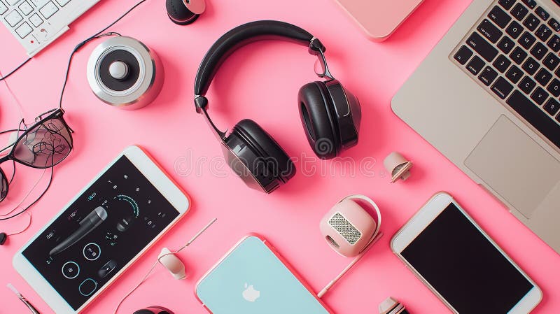 Commercial Studio Electronics Shoot Stock Photo - Image of phone ...