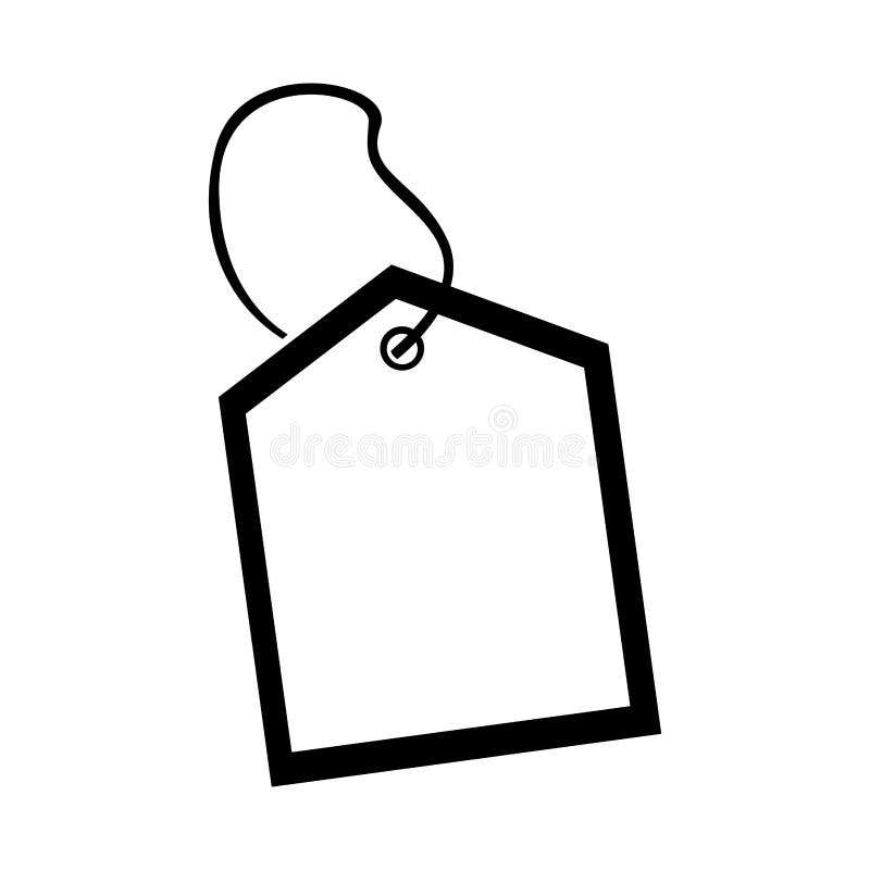 Commercial Tag Hanging Icon Stock Vector - Illustration of paper ...