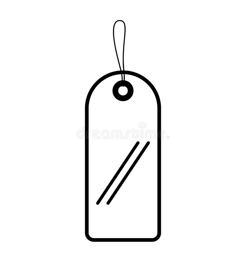 Commercial Tag Hanging Isolated Icon Stock Vector - Illustration of ...