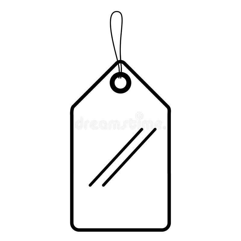 Commercial Tag Hanging Isolated Icon Stock Vector - Illustration of ...