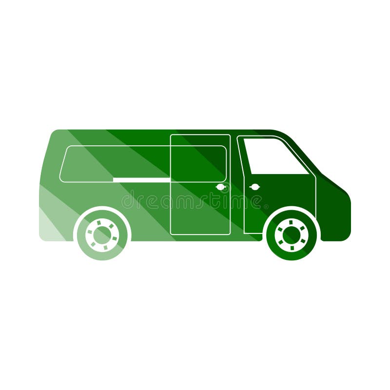 Commercial Van Icon stock vector. Illustration of advertisement - 148603388