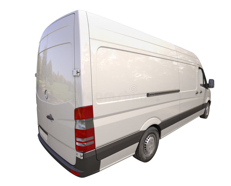 Empty Mercedes Sprinter Van Stock Photo - Image of load, automobile ...