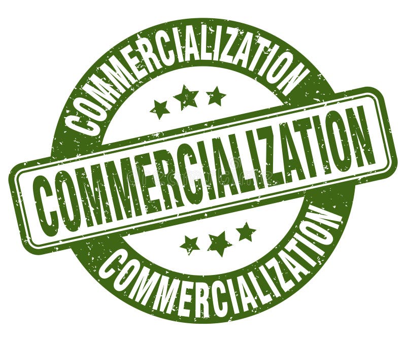 Commercialization Stamp. Commercialization Label. Round Grunge Sign ...