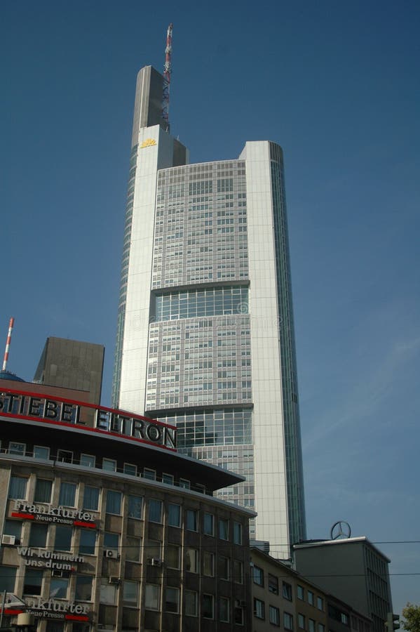 Commerzbank Building Frankfurt Editorial Stock Image - Image of rise ...