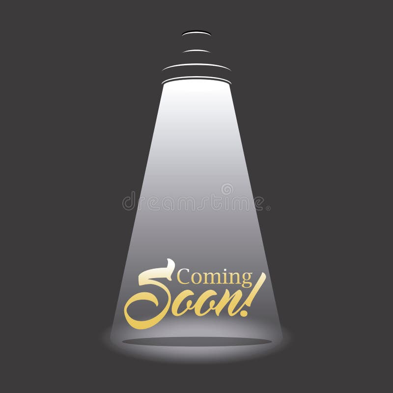 Comming soon design stock vector. Illustration of bright - 71596494