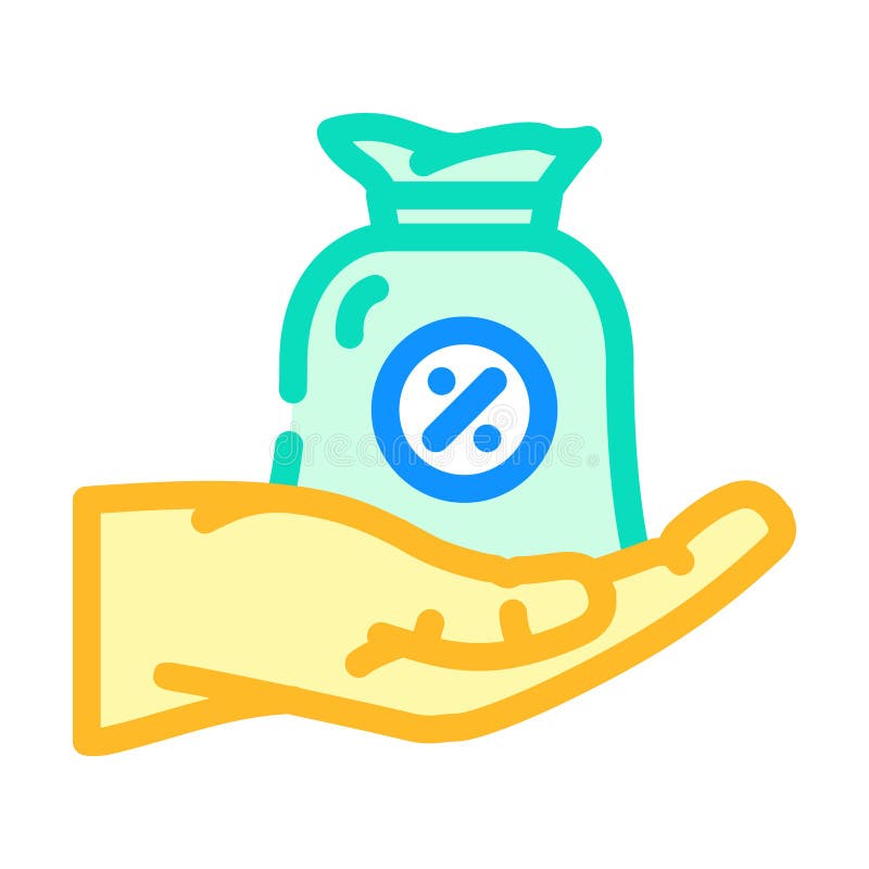 Commission Payment Affiliate Program Color Icon Vector Illustration ...