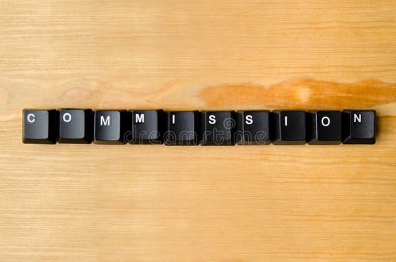 Commission word stock photo. Image of text, alphabet - 95049660